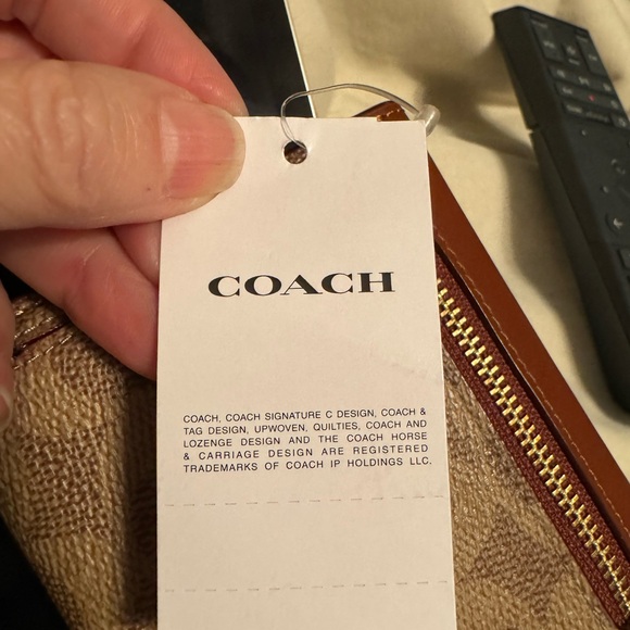 Coach | Bags | Coach Colorblock Coated Canvas Signature Wyn Small ...